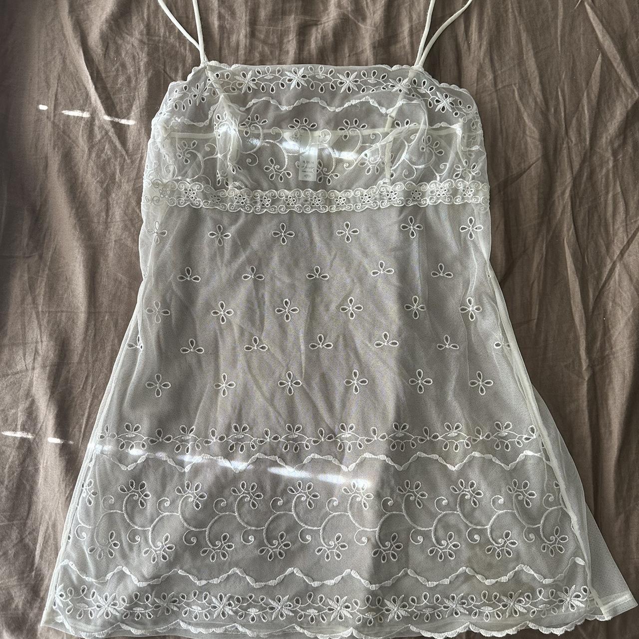 Sheer Vintage Victoria’s Secret Mini Nightgown... - Depop