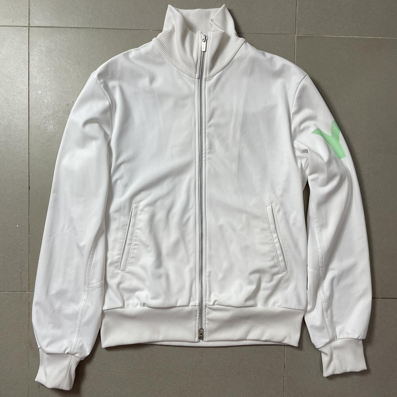 Y-3 adidas white with green logo. Super subtle and... - Depop