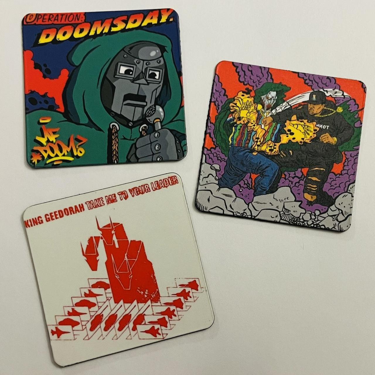 MF DOOM mini magnet set Three 2x2 inch magnets... - Depop