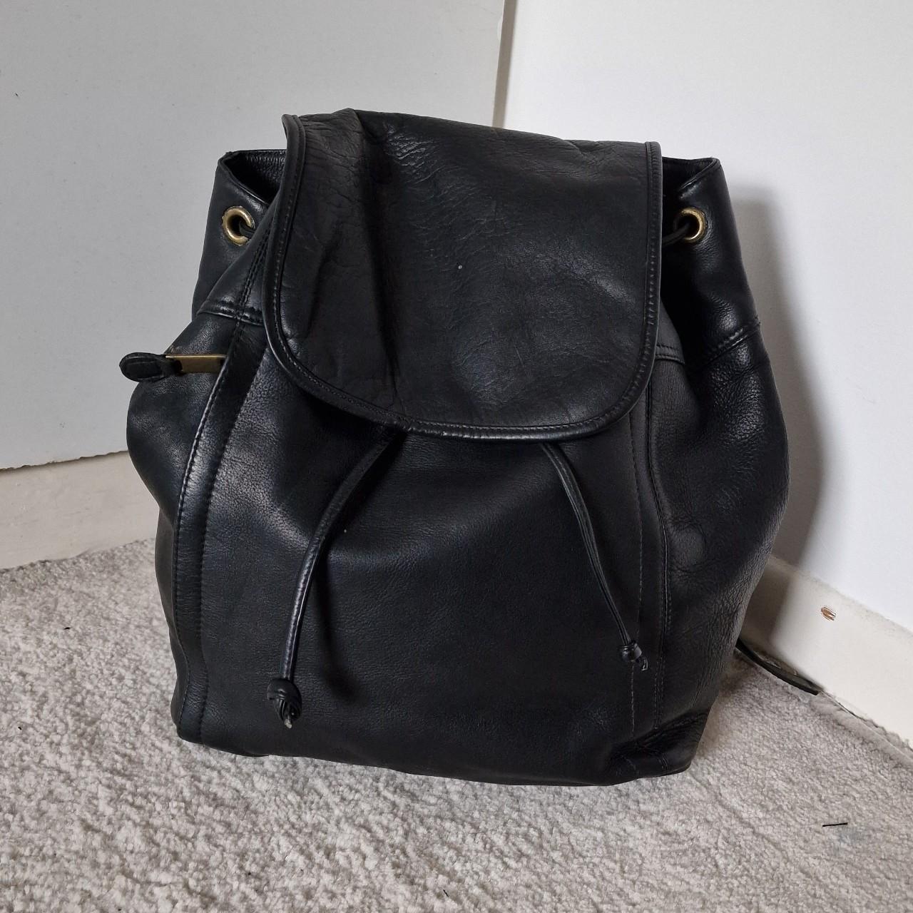 Tula genuine vaquetta leather backpack. Drawstring... - Depop