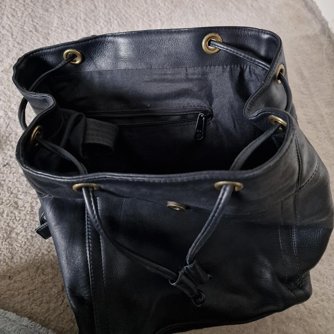 Tula genuine vaquetta leather backpack. Drawstring... - Depop