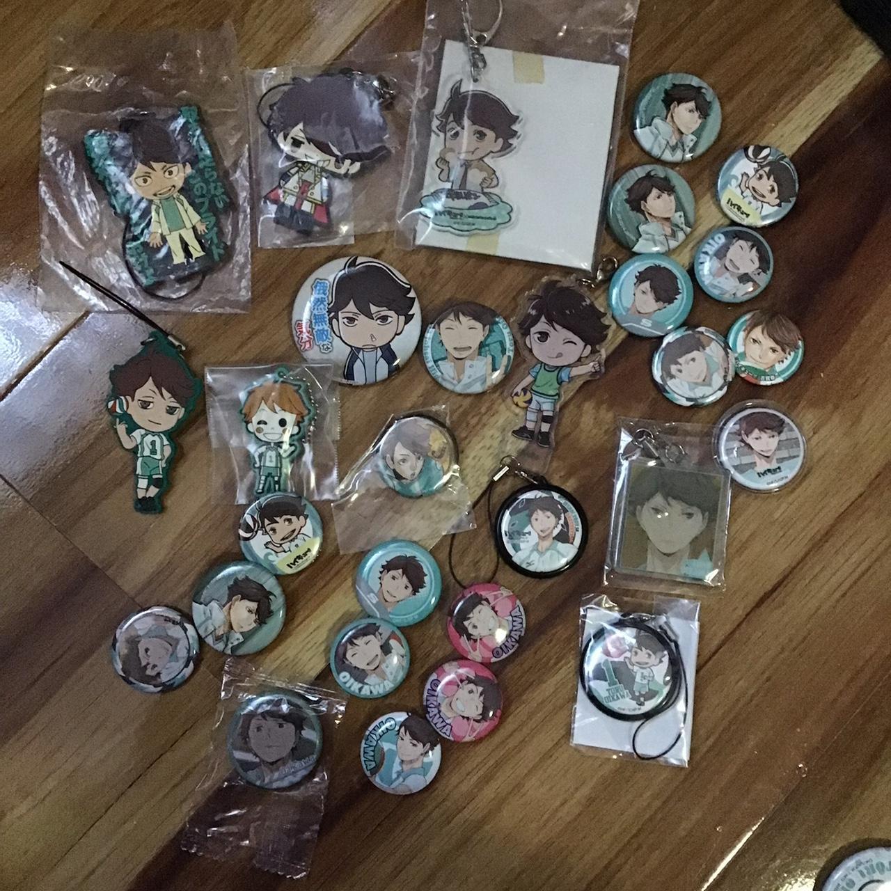 Haikyuu Oikawa Toru official merch 💚A few doubles... - Depop