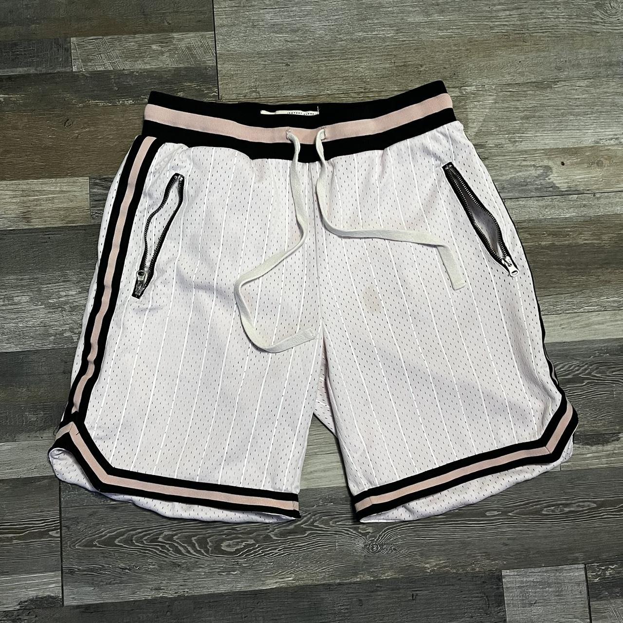 Men's Pink and White Shorts | Depop