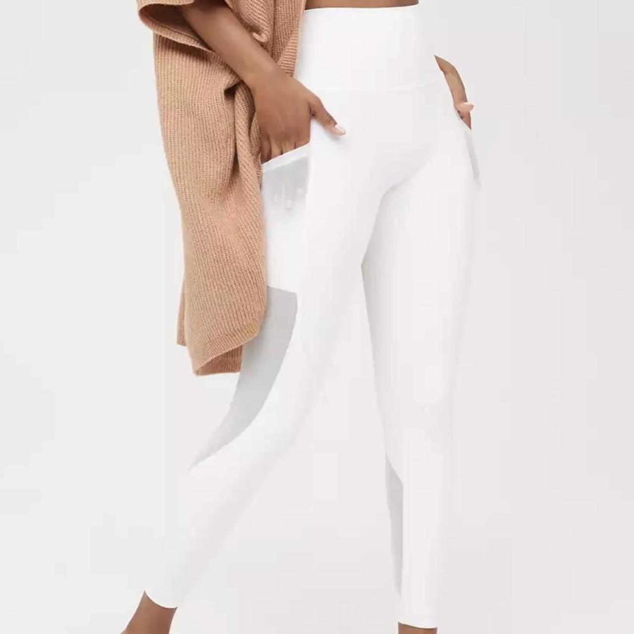 aerie white mesh leggings - Depop