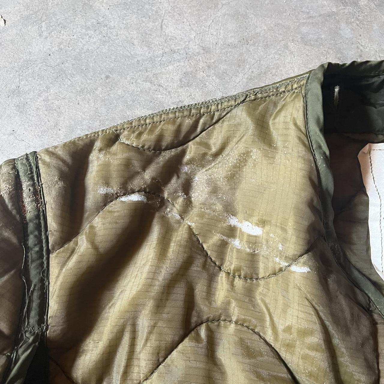 Vintage Military Fleece Liner Jacket Size medium but... - Depop