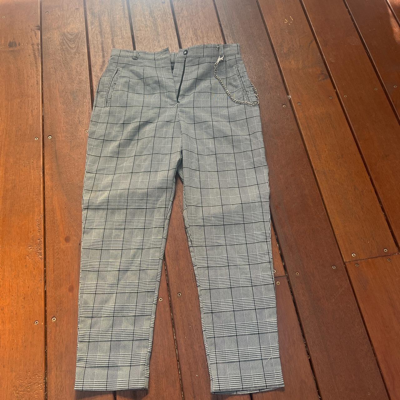 funky checkered pants from general pants. Would fit... - Depop