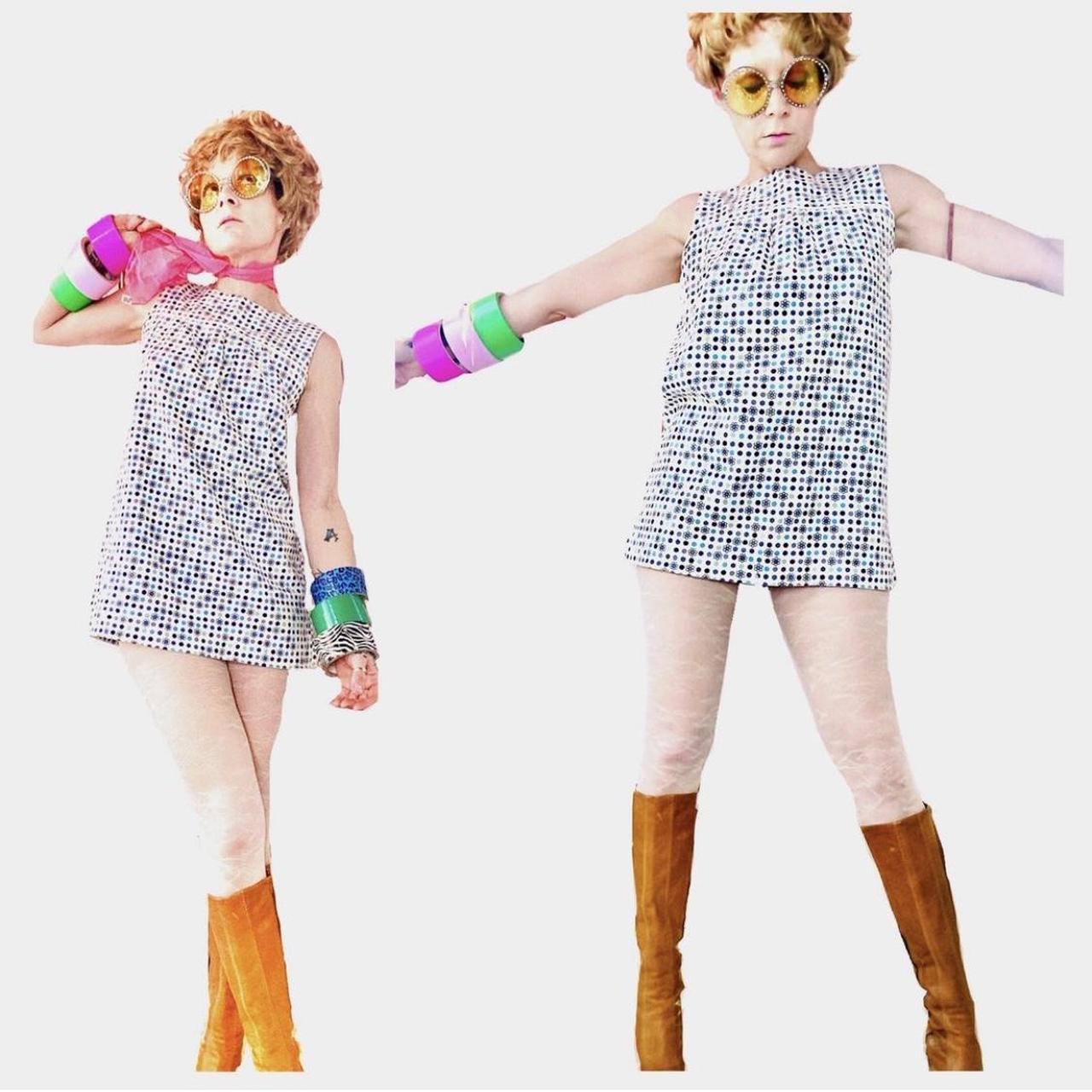 Ultimate supreme 60s psychedelic mod micro mini... - Depop