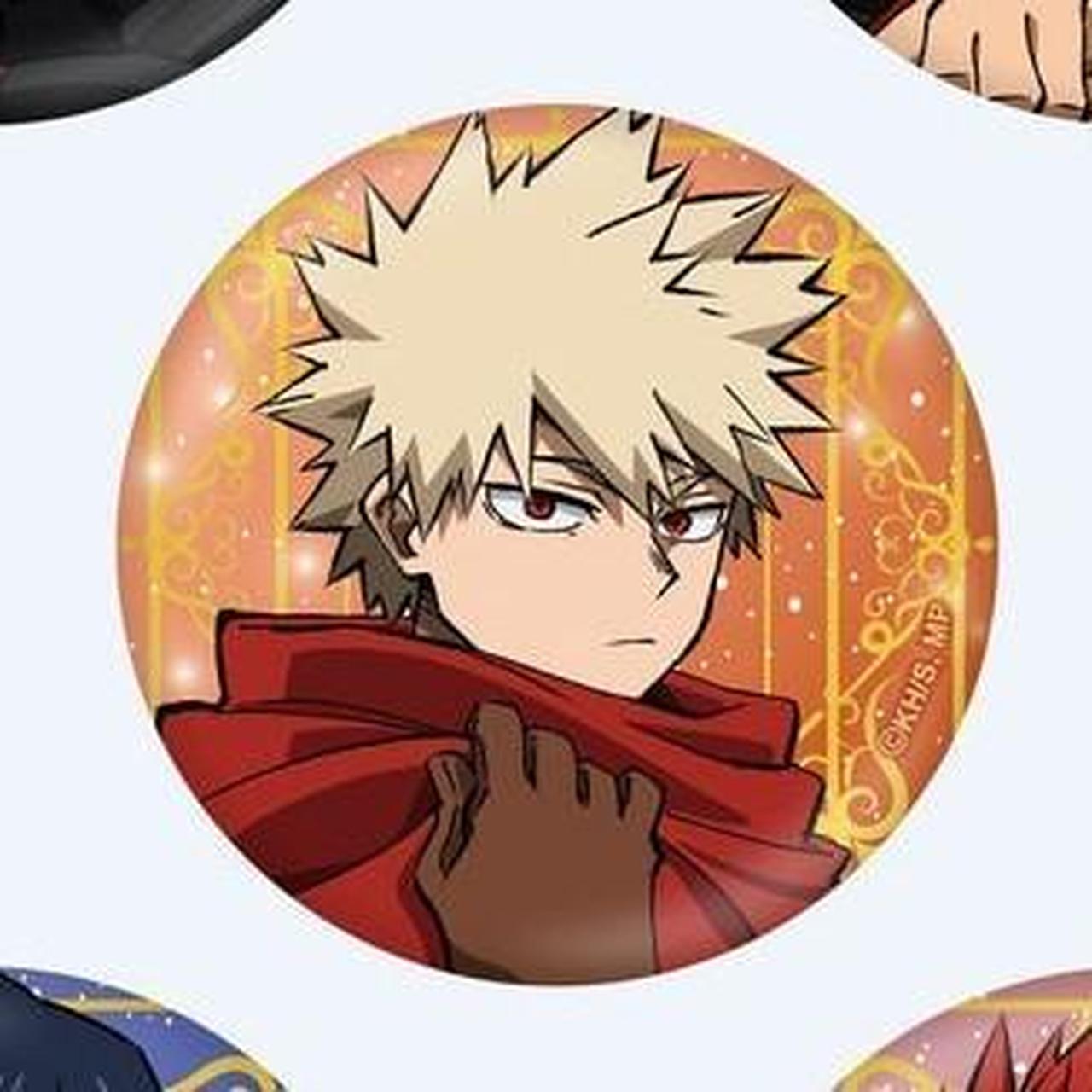 My Hero Academia metal badge pin - Bakugo Packaged... - Depop