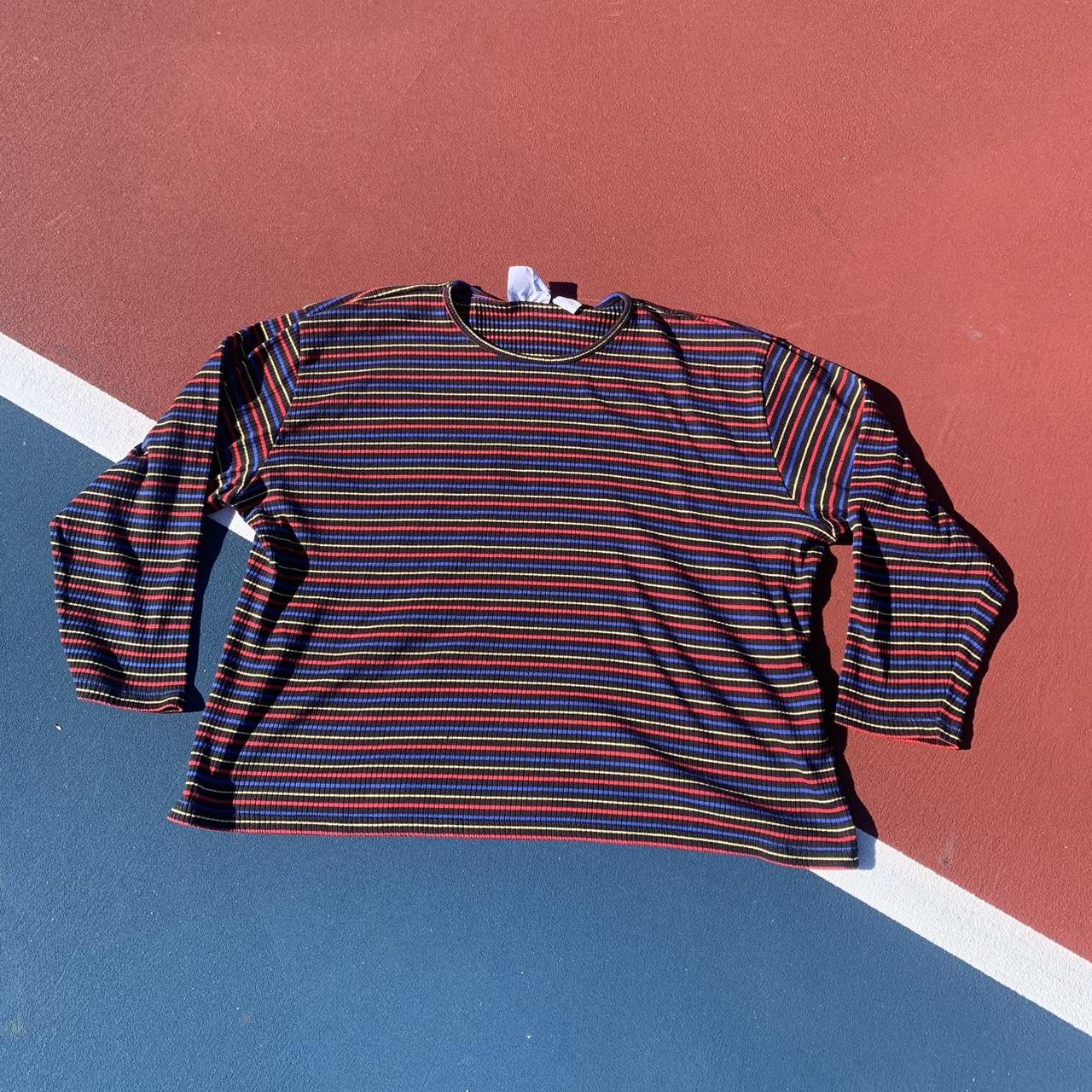 Vintage 90’s Striped Top in size 3XL from the brand... - Depop