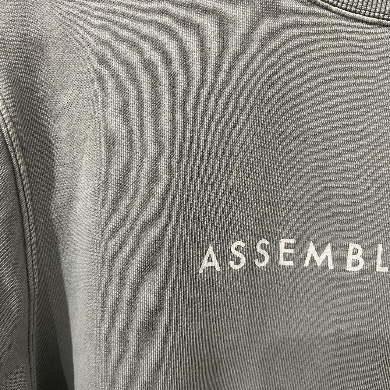 Selling Assembly Label logo fleece sweater sage... - Depop