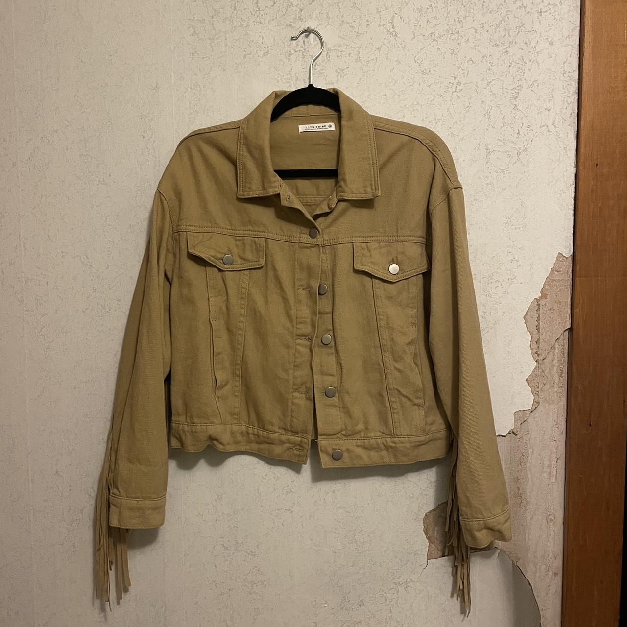 Tan fringe jacket. A dreamy addition to your western... - Depop