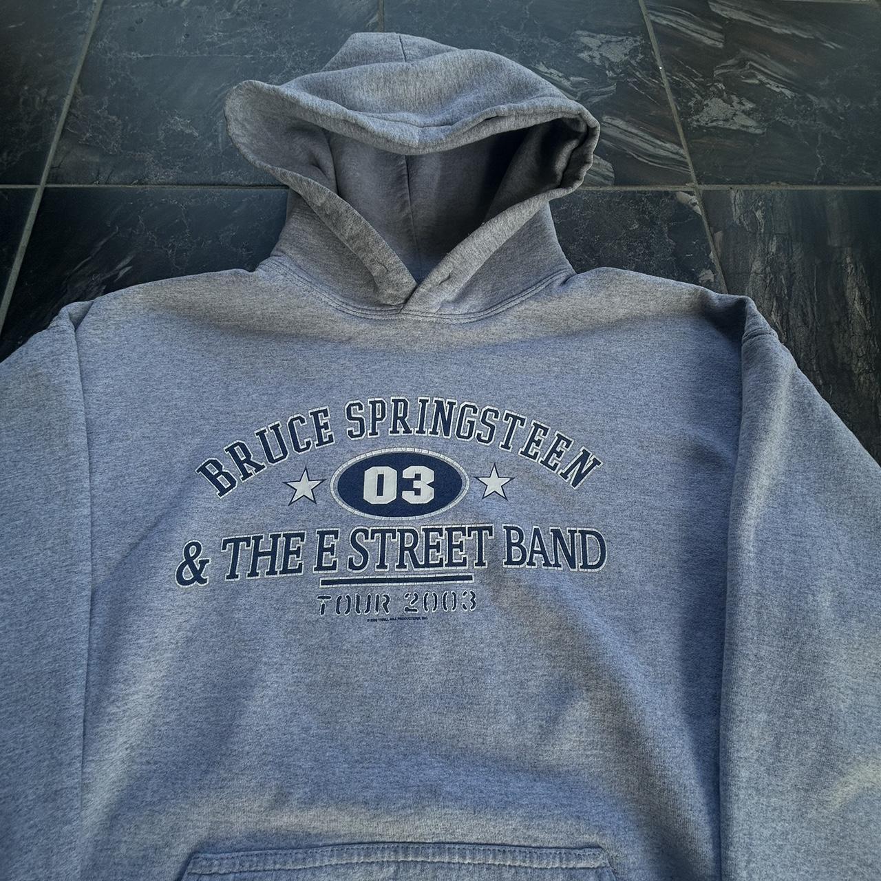 Vintage 2003 Bruce Springsteen Tour Pullover Grey... | Depop