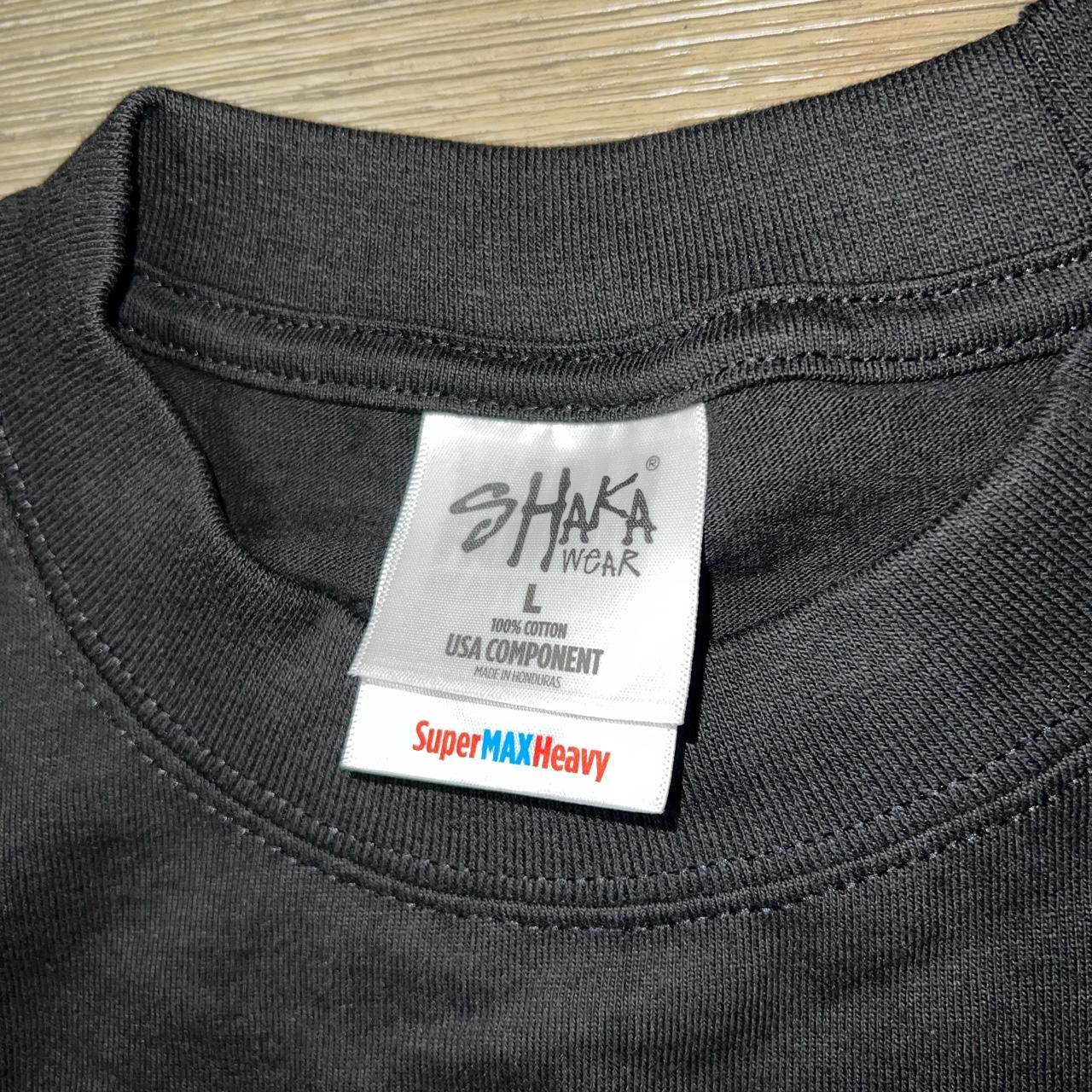 9 screen printed on a heavyweight shaka wear T-shirt... - Depop