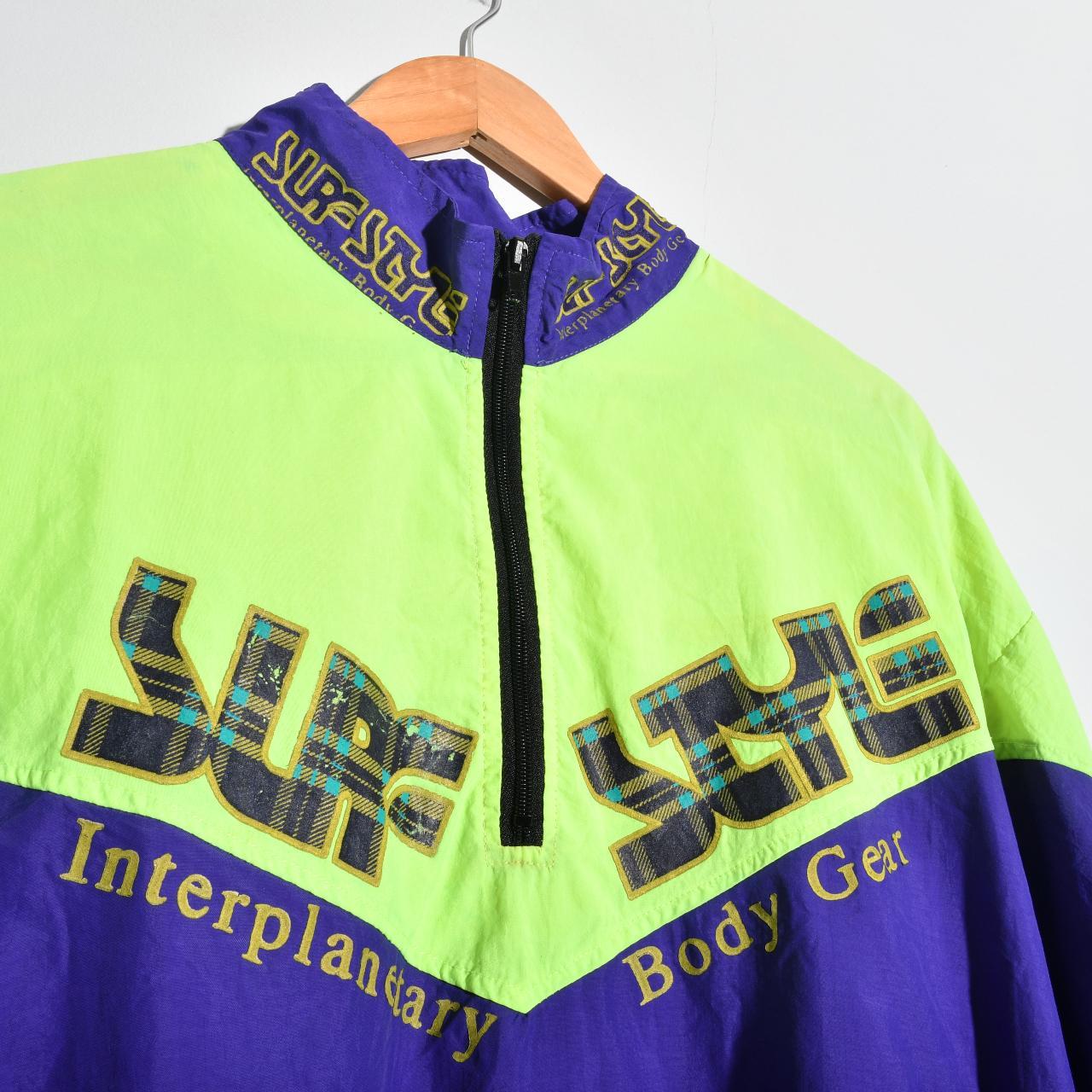 Vintage Surf Style Windbreaker jacket Size large... - Depop