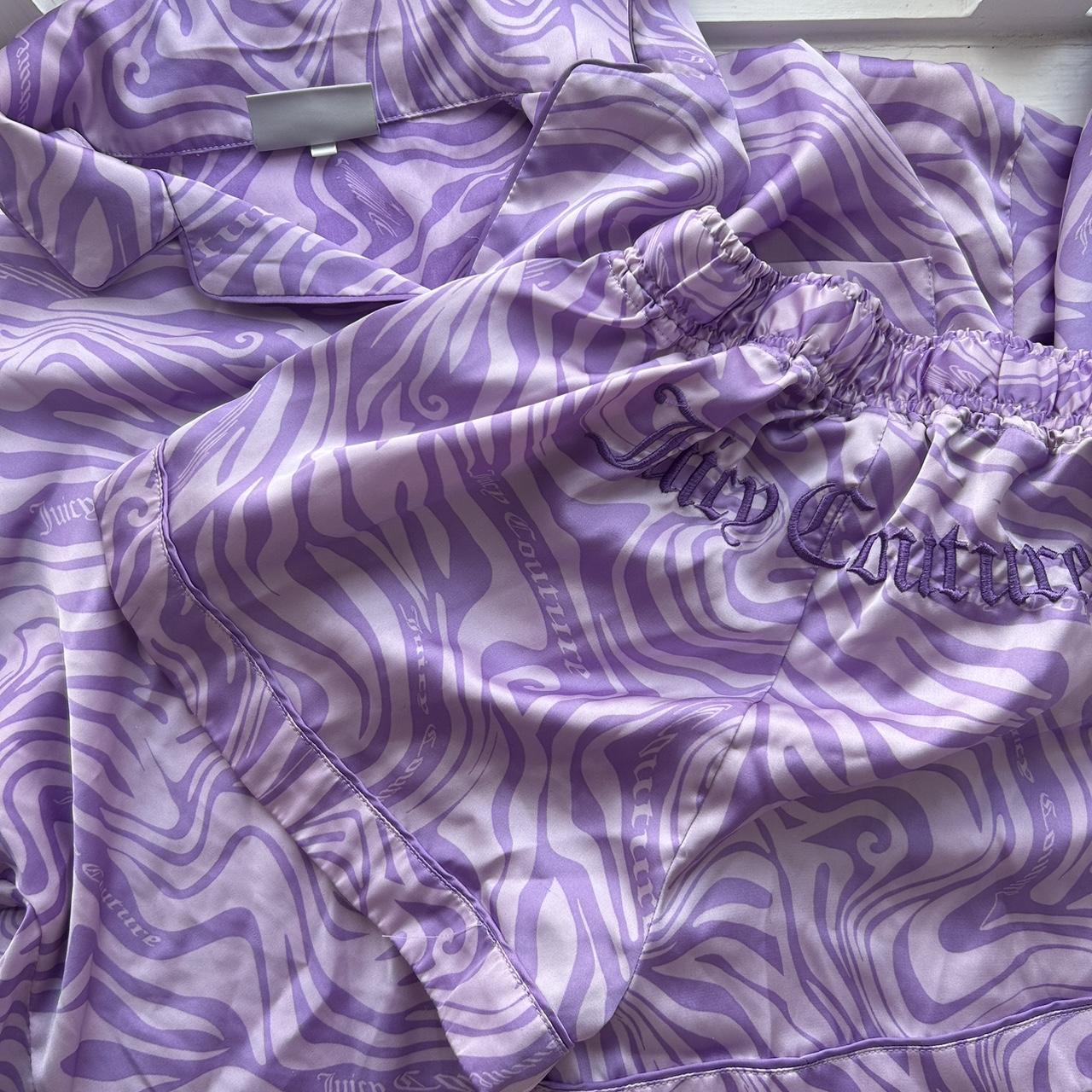 Purple silk juicy couture pyjamas Come up smaller... - Depop