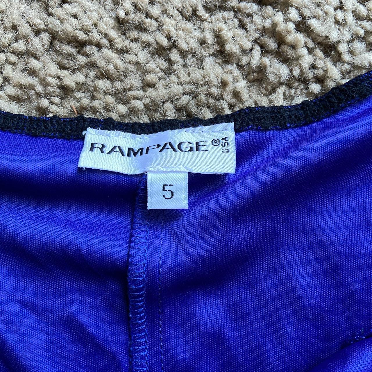 Rampage dress Early 2000s blue mesh dress Ed... - Depop