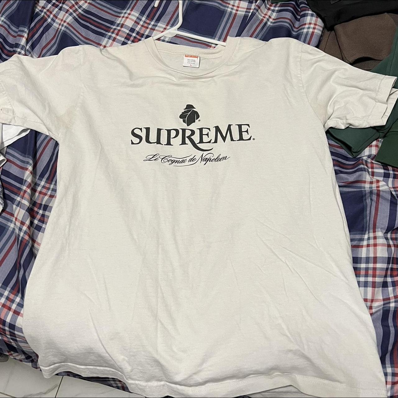 Supreme Le Cognac de Napoleon t-shirt Condition:... - Depop