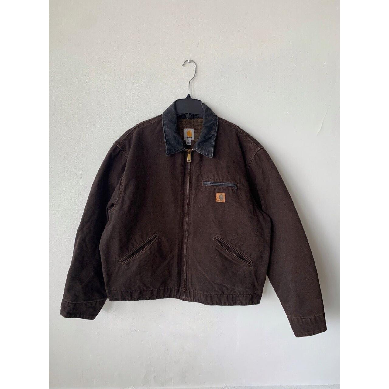 Vintage Carhartt Detroit Jacket Blanket Lined J97... - Depop