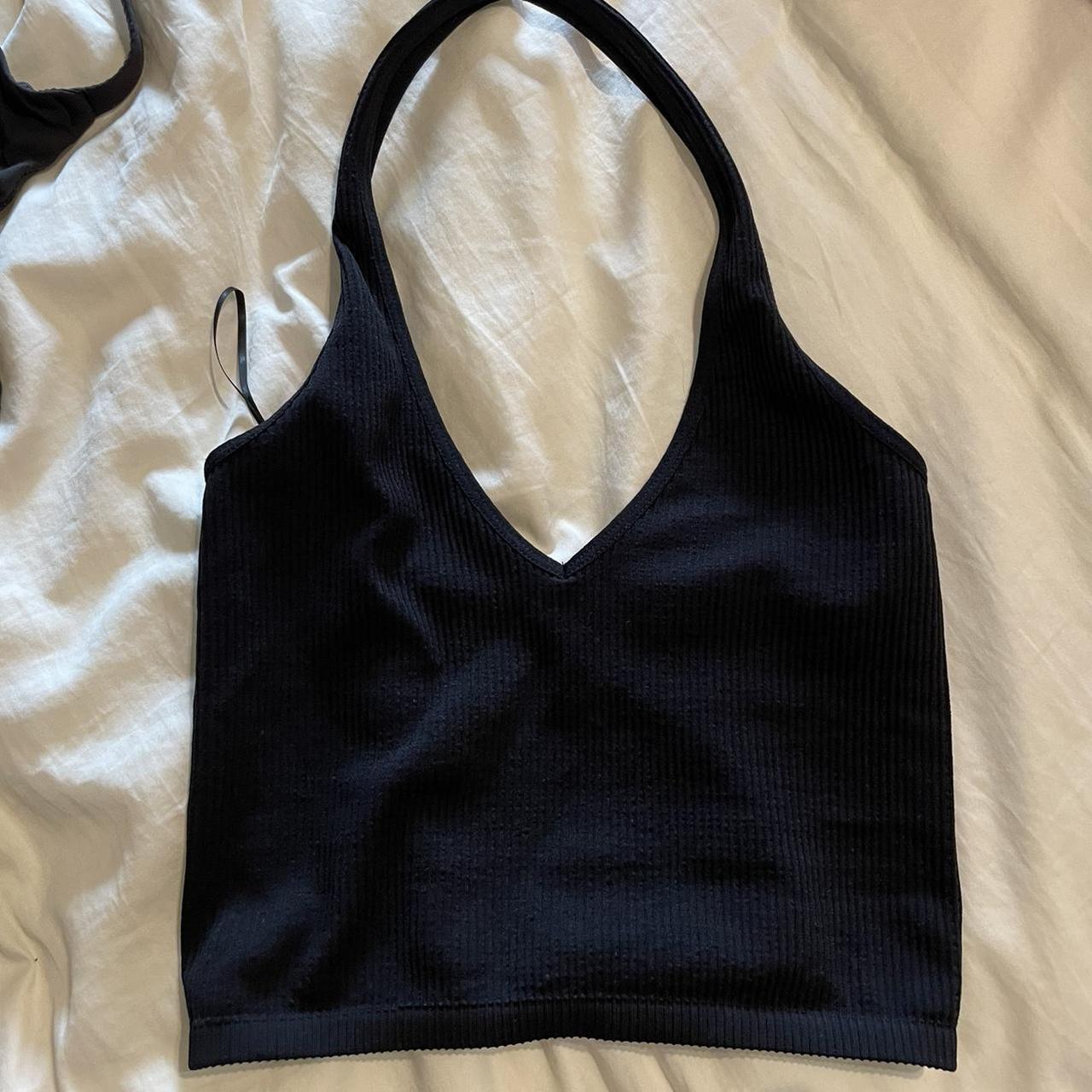 Glassons black halter neck top. Super stretchy and... - Depop