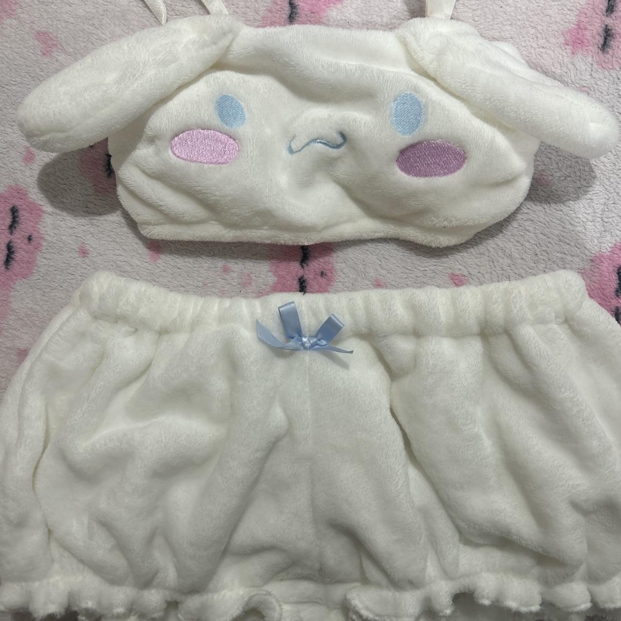 sanrio pj set 🤍 ♡cutest cinnamoroll matching set... - Depop