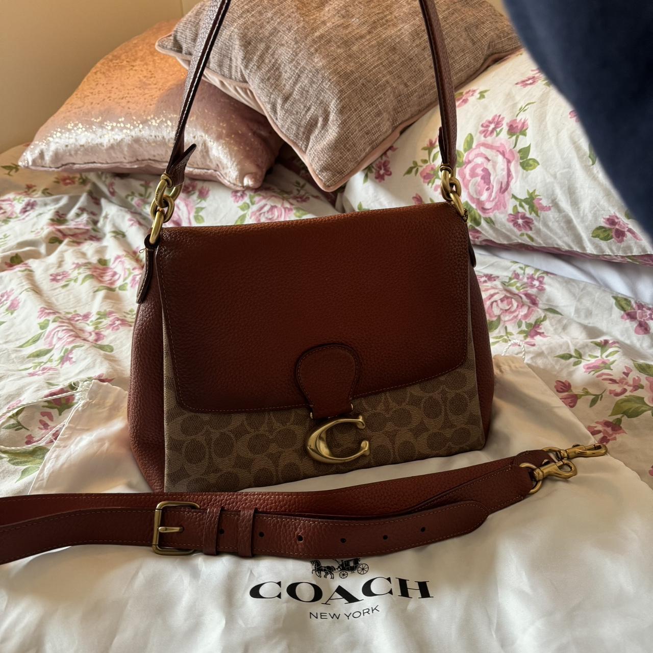 Coach May Shoulder bag in signature leather Comes... - Depop