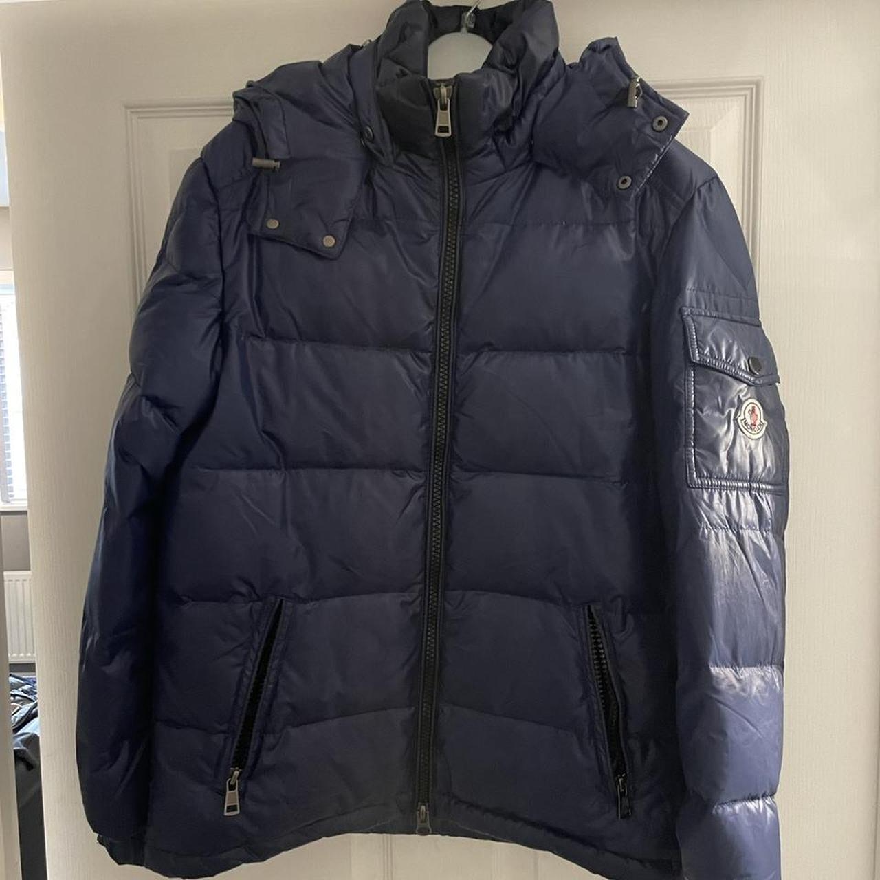 Moncler Maya Puffer Jacket Navy Blue Excellent... - Depop