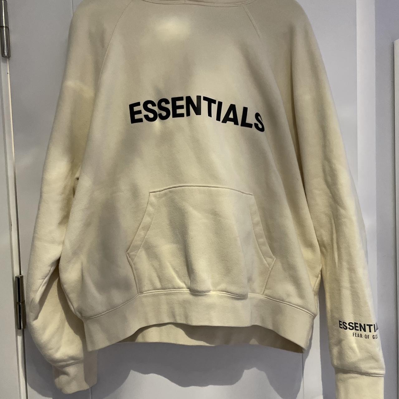 Essentials cream tracksuit Selling full tracksuit... - Depop