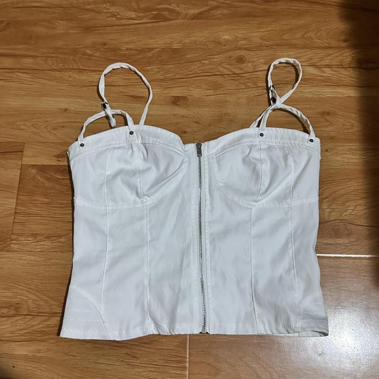 madison beer corset bustier top dupe y2k corset... - Depop