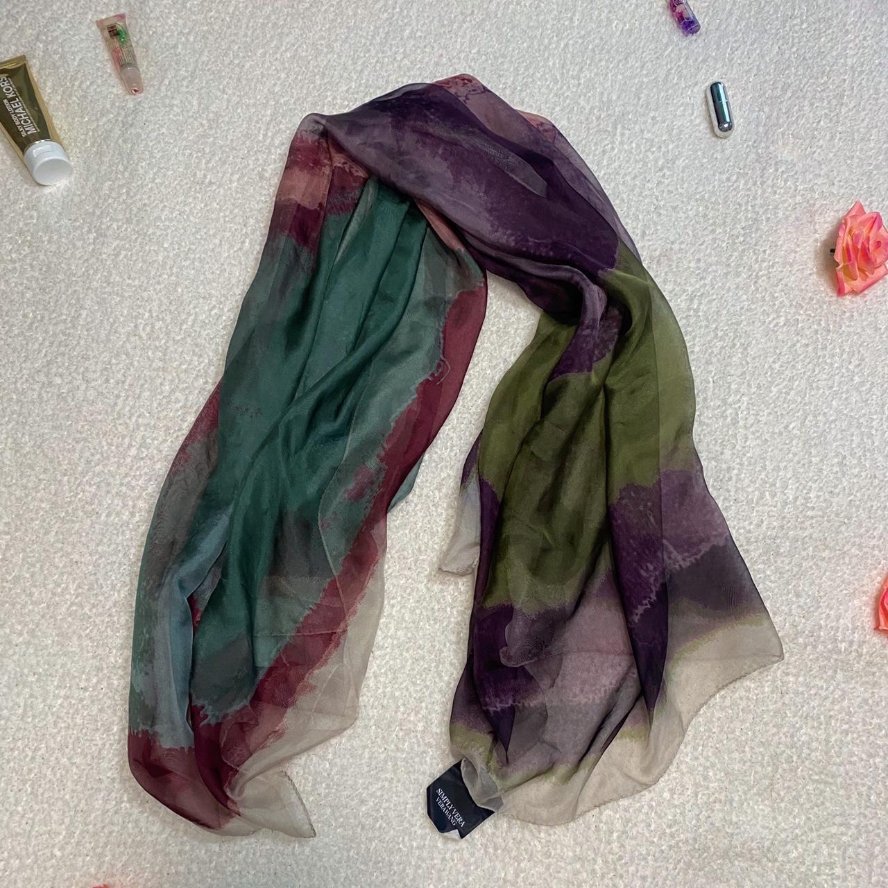 Simple Vera Vera Wang scarf twilight vibes light... - Depop