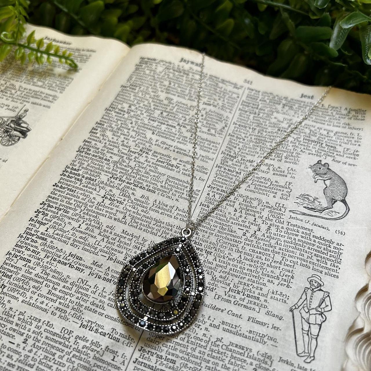 Gothic Chrome Teardrop Amulet 🥀🕯️🍂 The most uniquely... - Depop