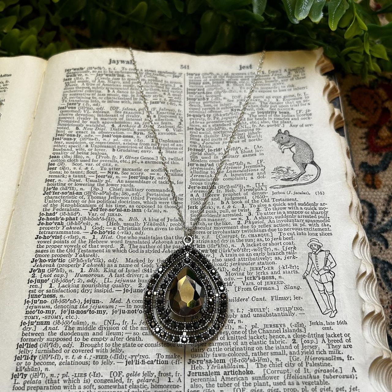 Gothic Chrome Teardrop Amulet 🥀🕯️🍂 The most uniquely... - Depop