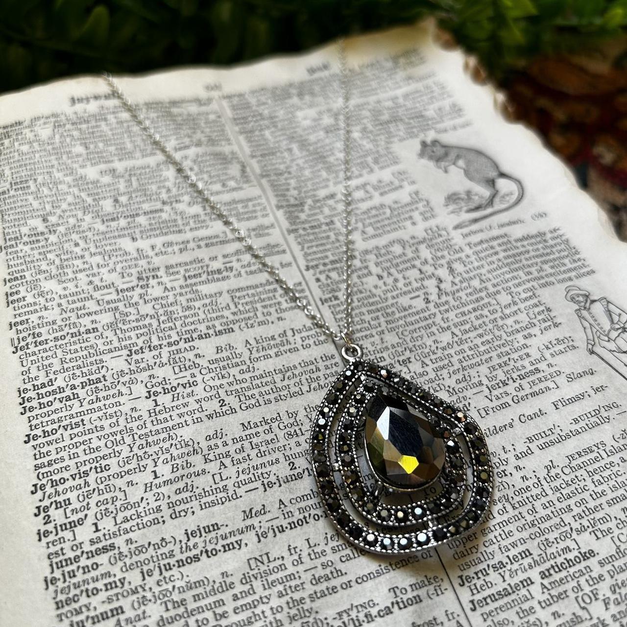 Gothic Chrome Teardrop Amulet 🥀🕯️🍂 The most uniquely... - Depop