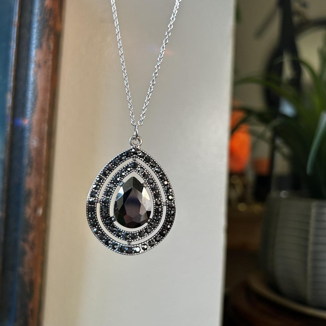 Gothic Chrome Teardrop Amulet 🥀🕯️🍂 The most uniquely... - Depop