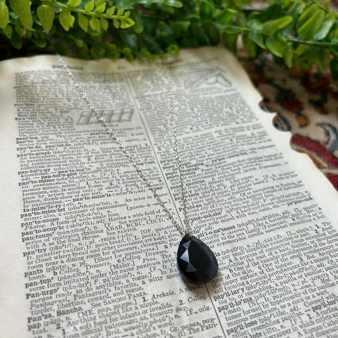 Black Selenite Teardrop Amulet 🥀🕯️🍂 Absolutely... - Depop