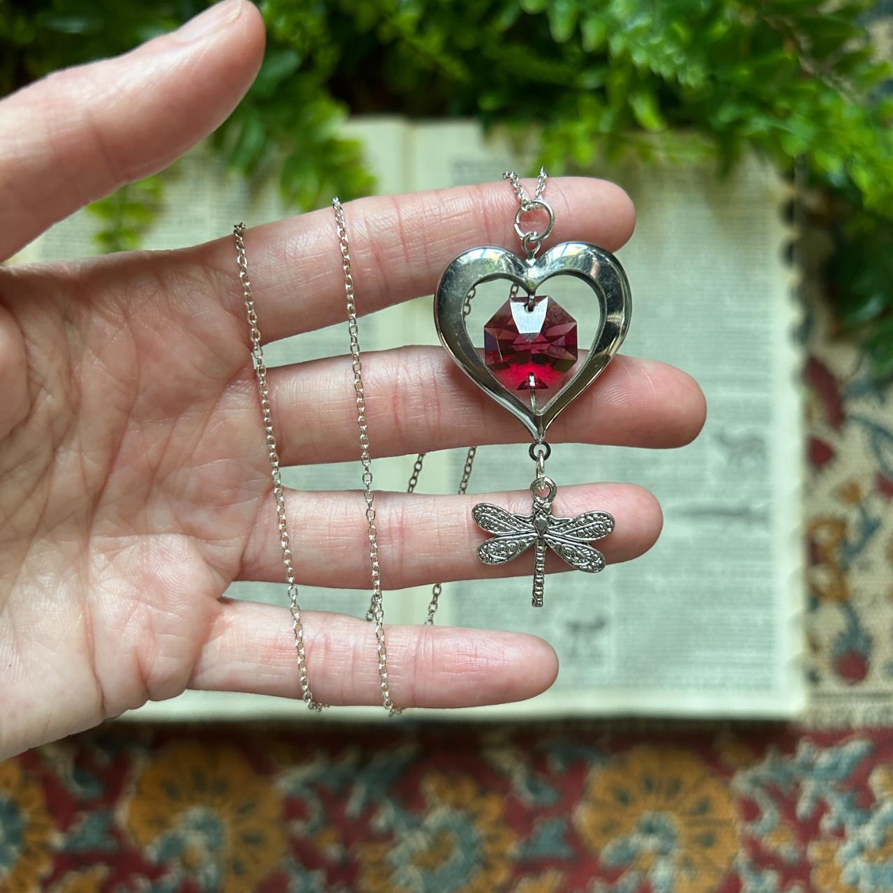 Dragonfly Heart Jewel Amulet 🧚🏼🌹🐉 The most... - Depop
