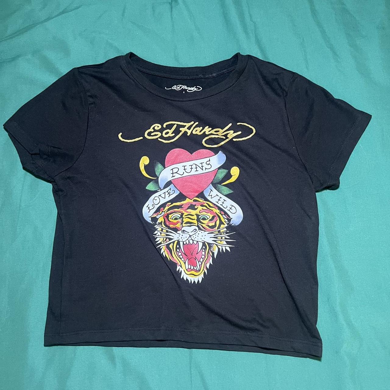 Ed Hardy Baby Tee NWOT - Depop