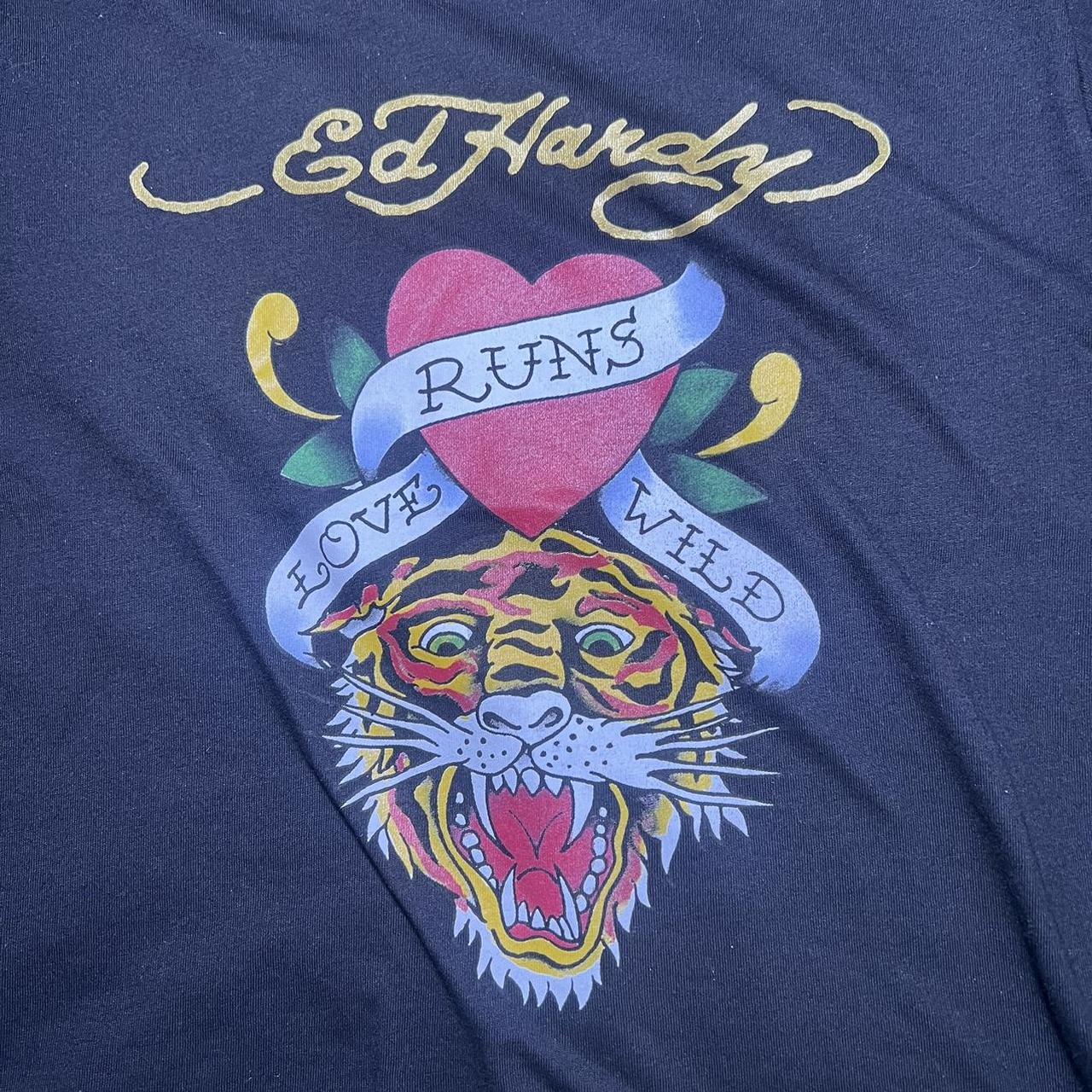 Ed Hardy Baby Tee NWOT - Depop
