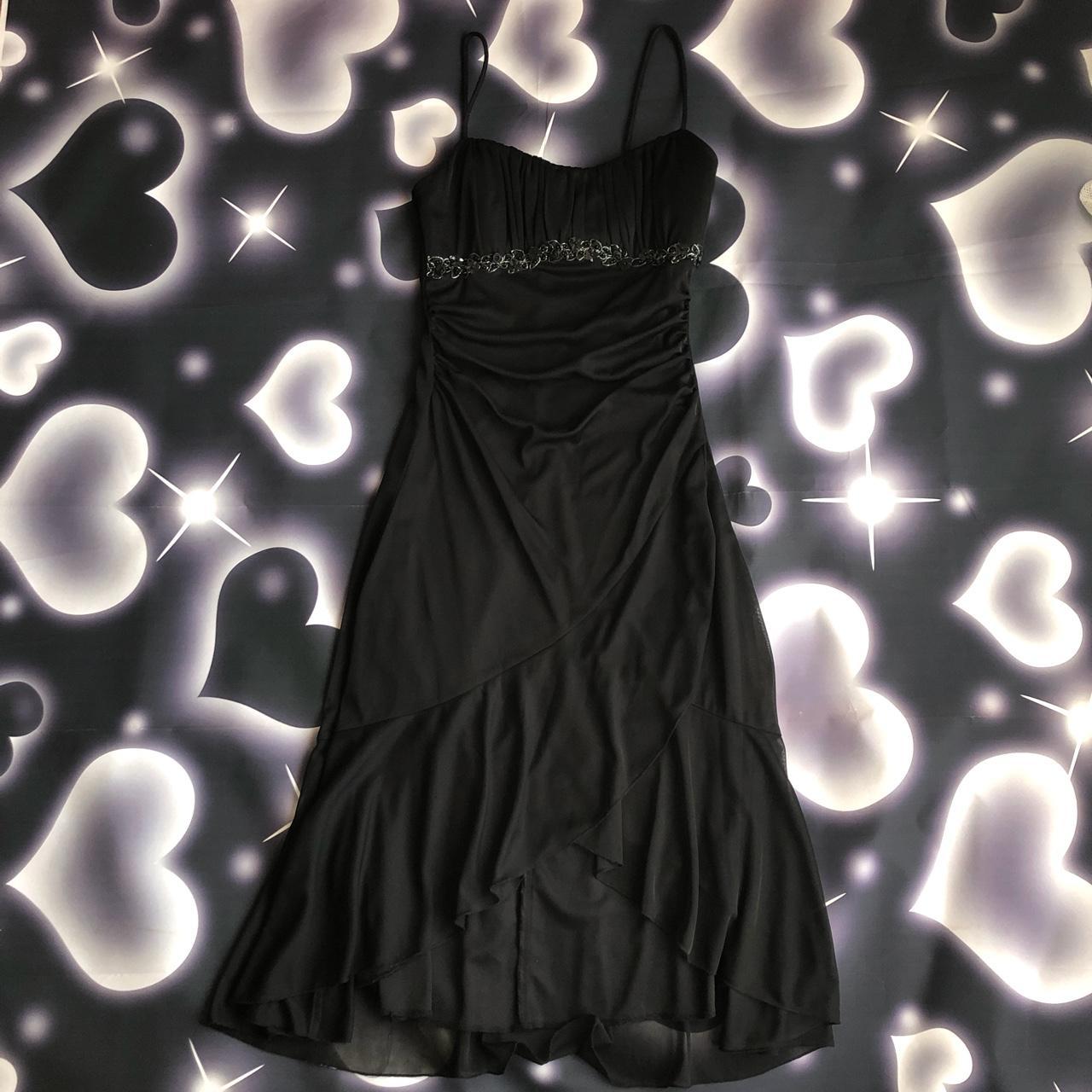 y2k fairy prom / formal dress •* embroidered... - Depop