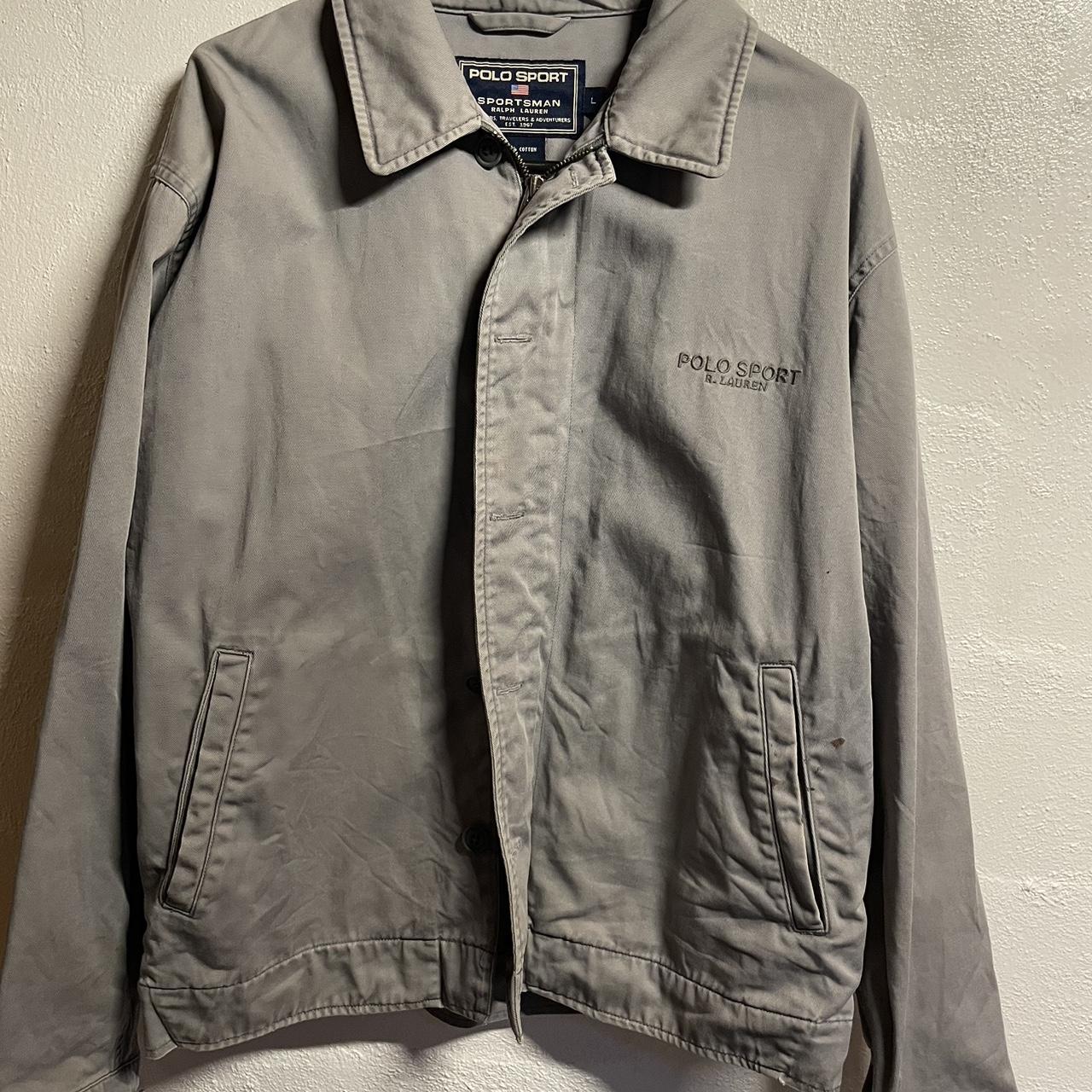 Ralph Lauren polo jacket Grey Large Has some... - Depop