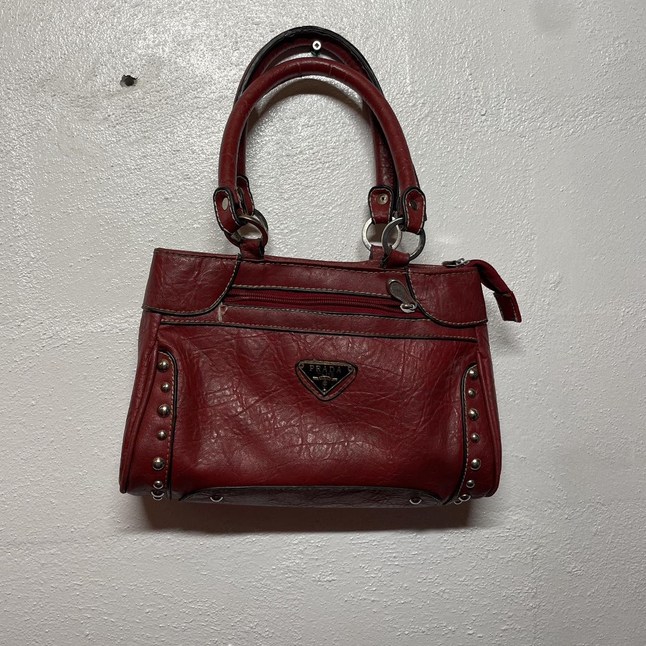 Omg the cutest faux designer mini bag Red with... - Depop
