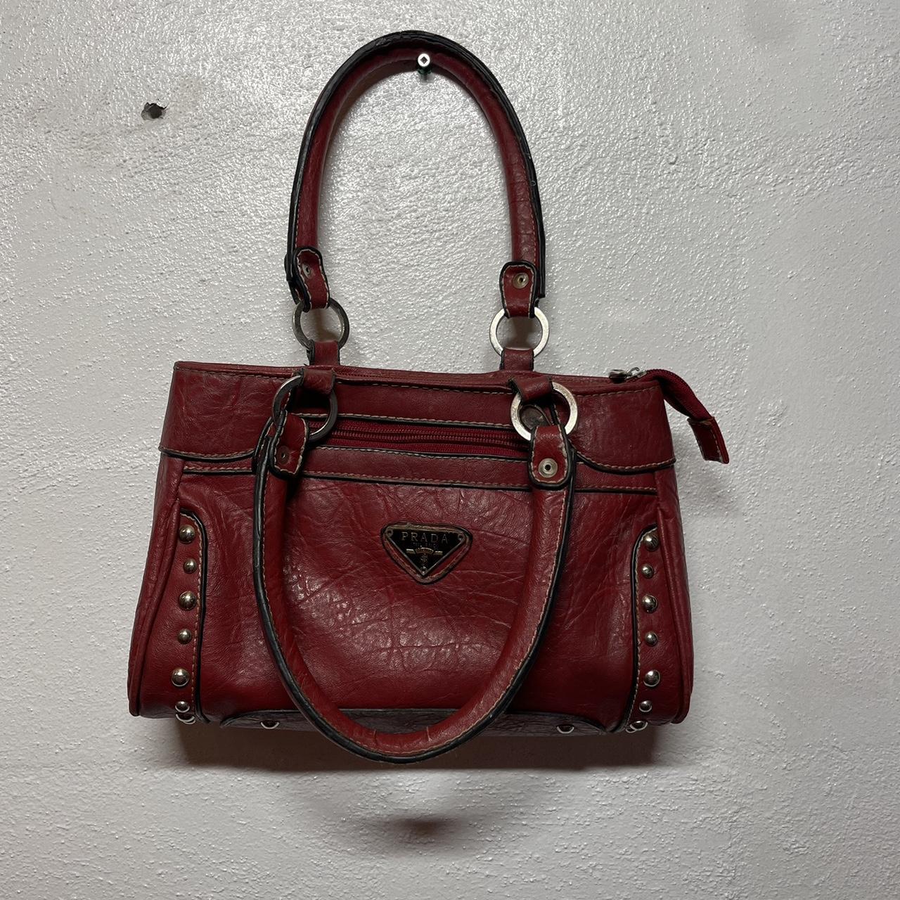 Omg the cutest faux designer mini bag Red with... - Depop