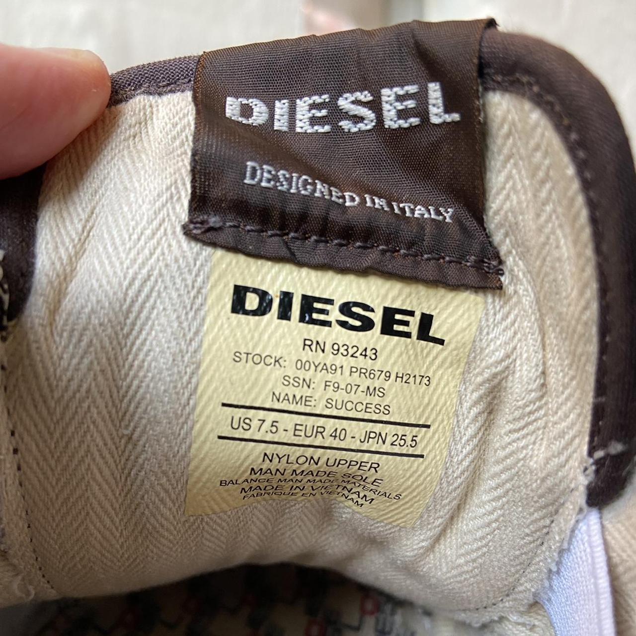 DIESEL super dope vintage Y2k Velcro sneakers EU... - Depop