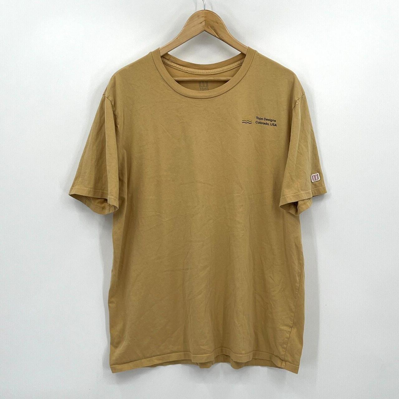 Topo Designs Men's Yellow T-shirt | Depop
