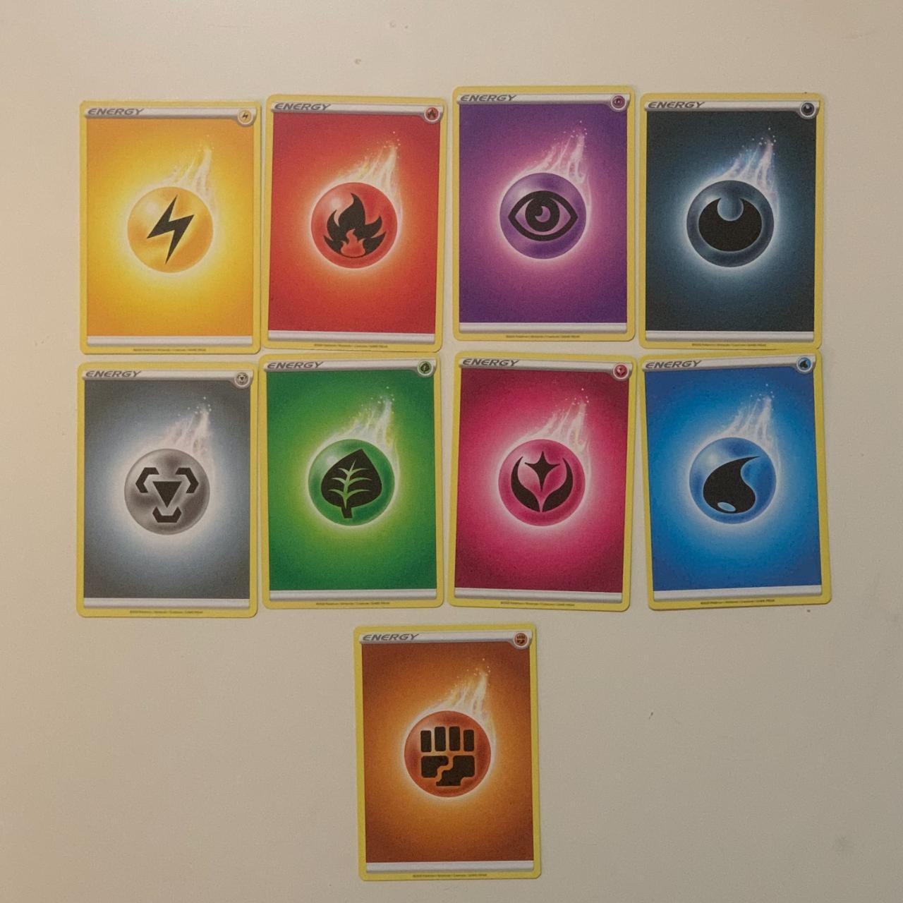 Pokémon Energy Cards 2020 Set of 9 Energy Cards for... - Depop