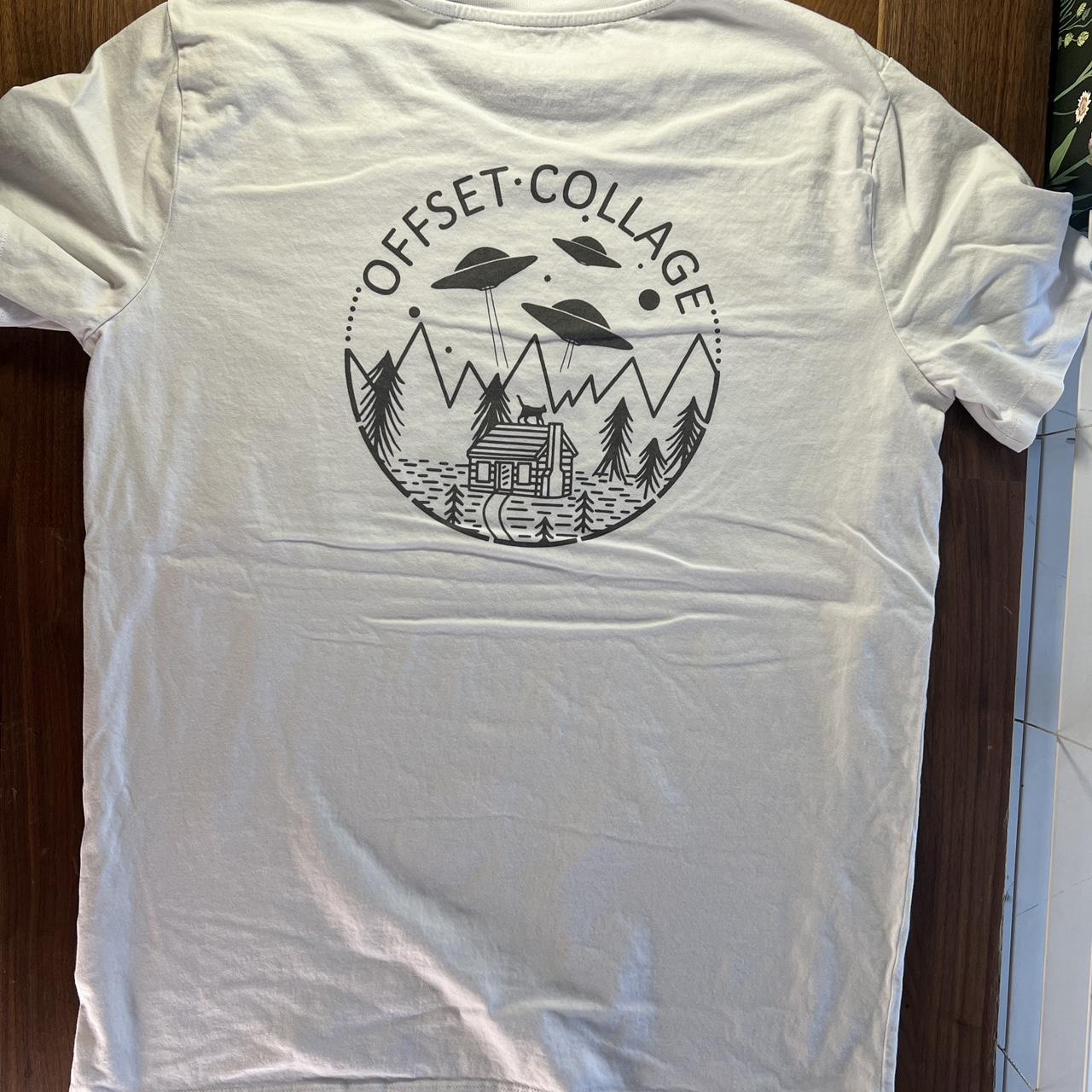 Offset Collage white and black T-shirt | Depop