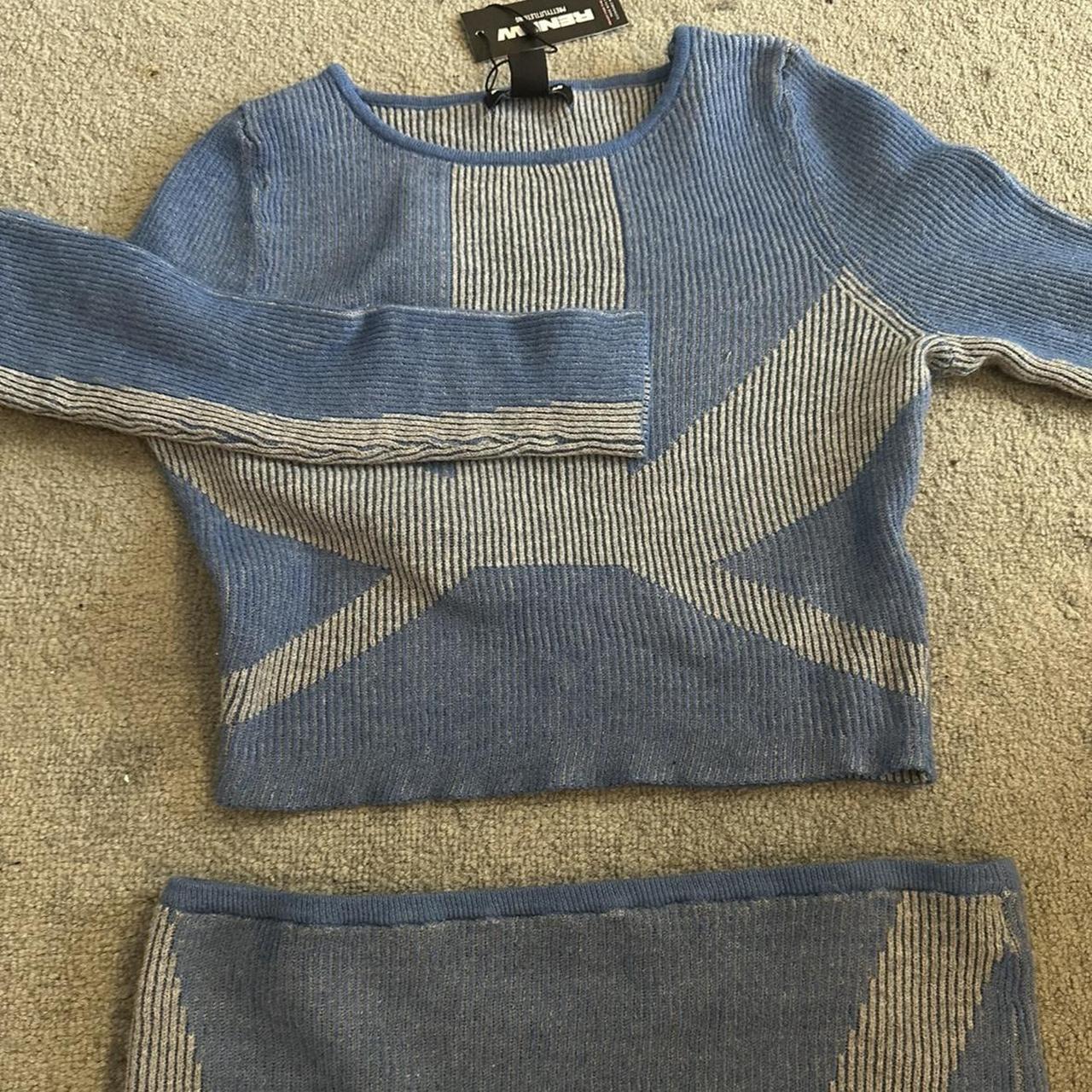 blue and grey pretty little thing / PLT matching... - Depop