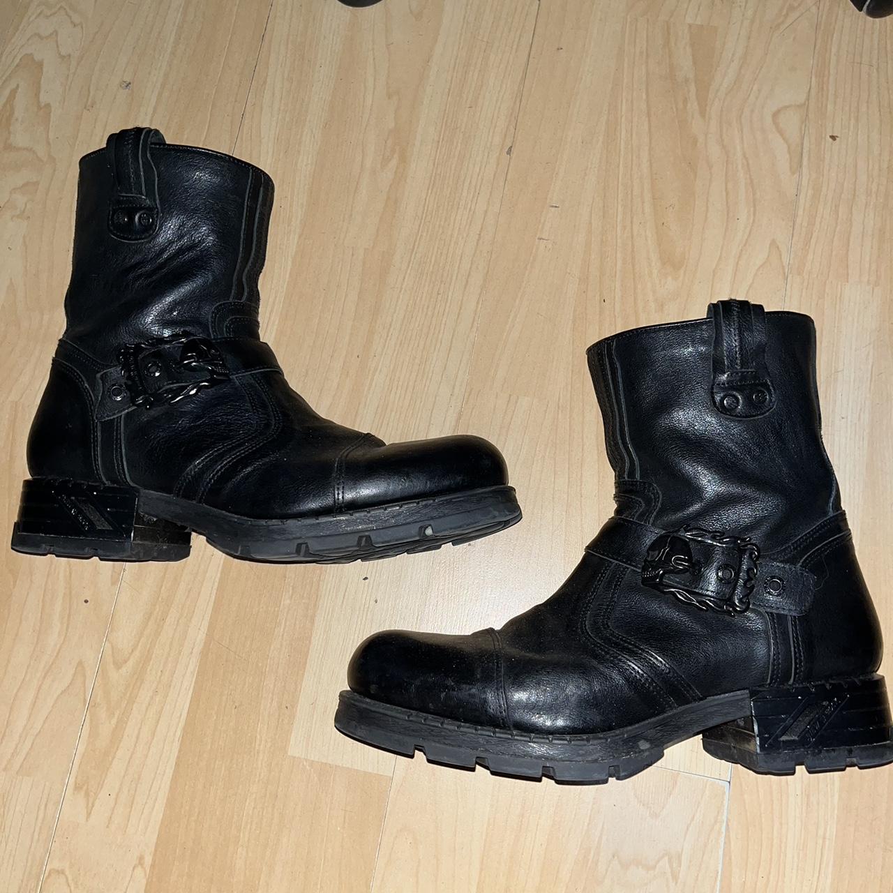 New rocks motorcycle boots M-MR7617-C3 - Depop