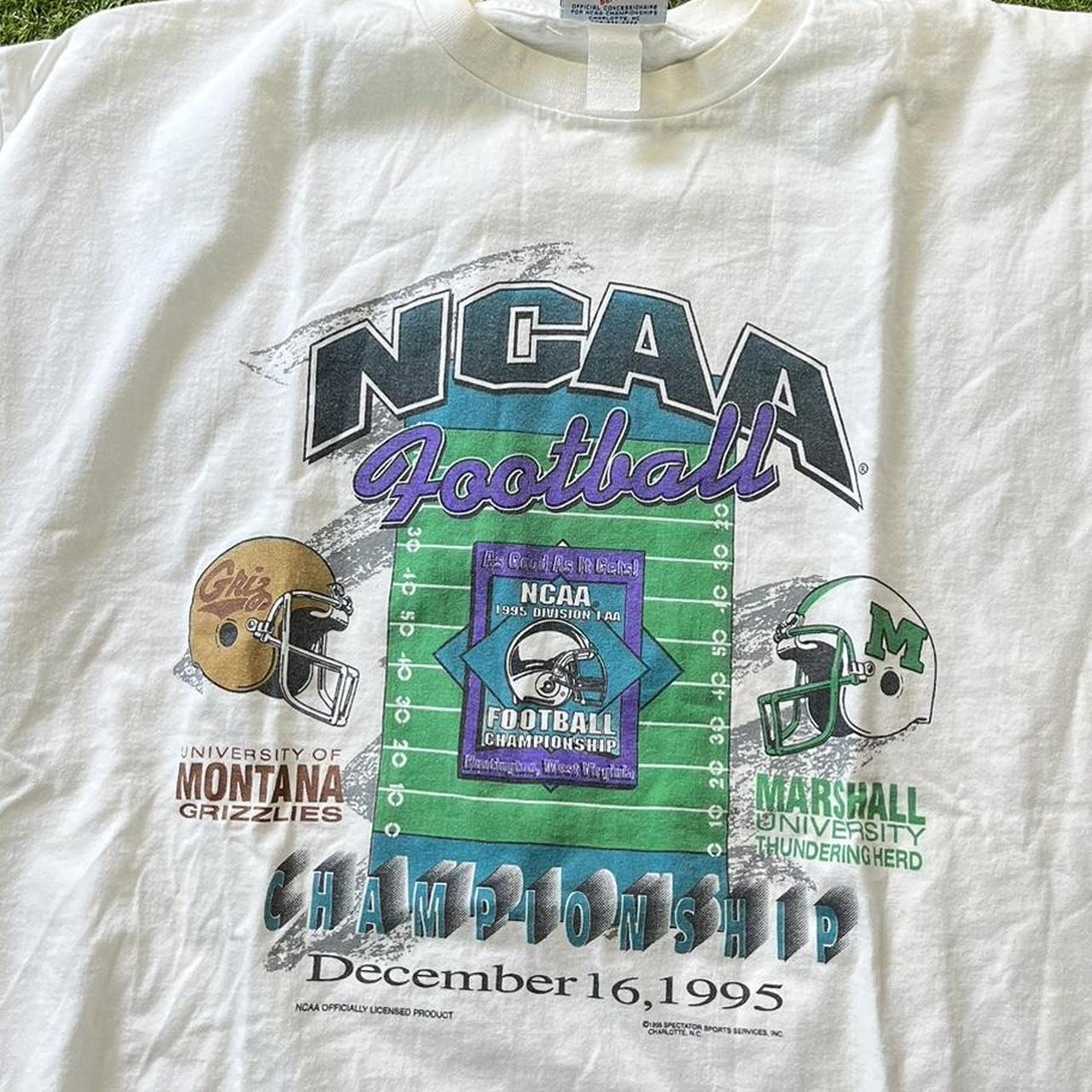Vintage 1995 NCAA College Champ T-shirt XXL / Dope... - Depop