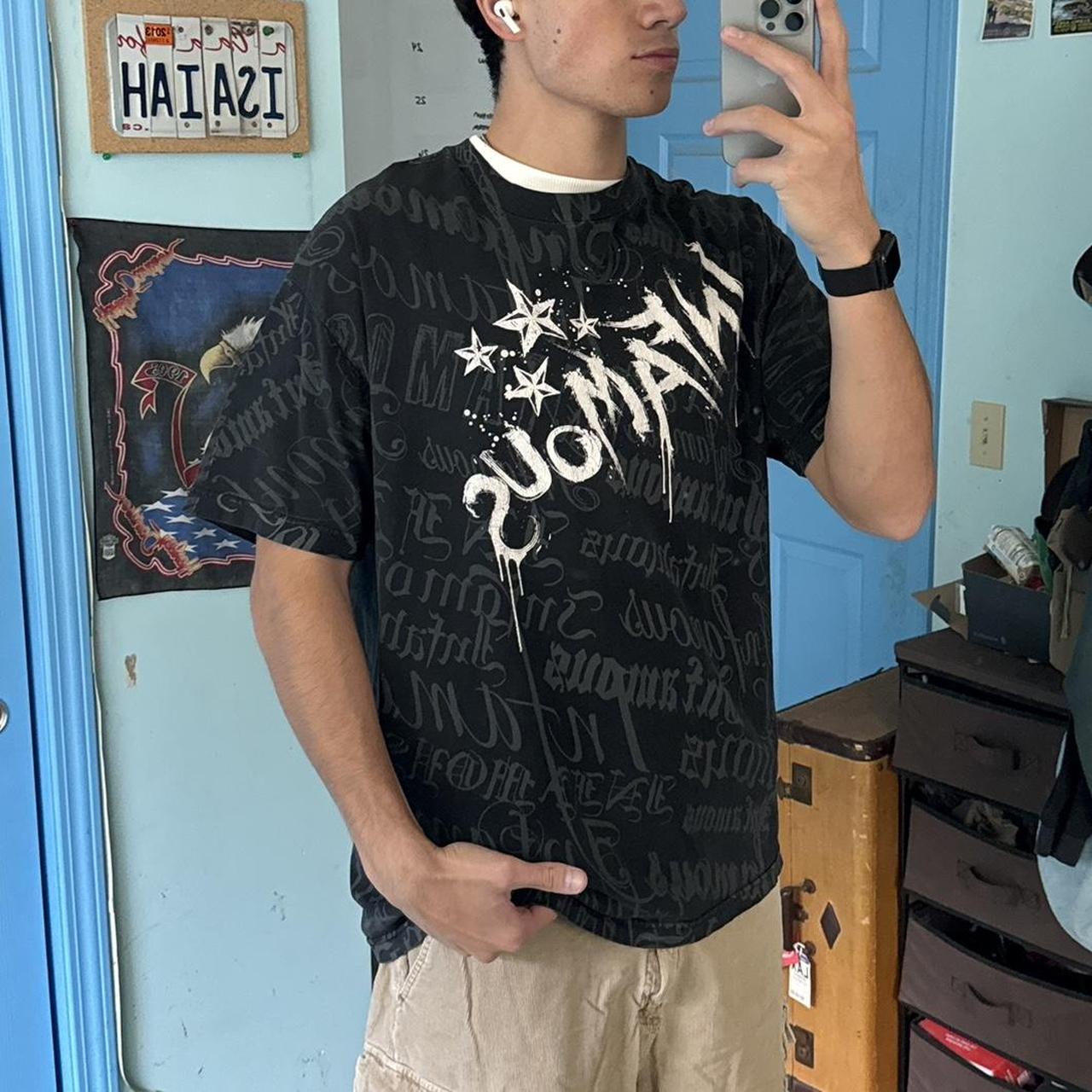 Y2K Infamous T-shirt Infamous / XL / dope black... - Depop