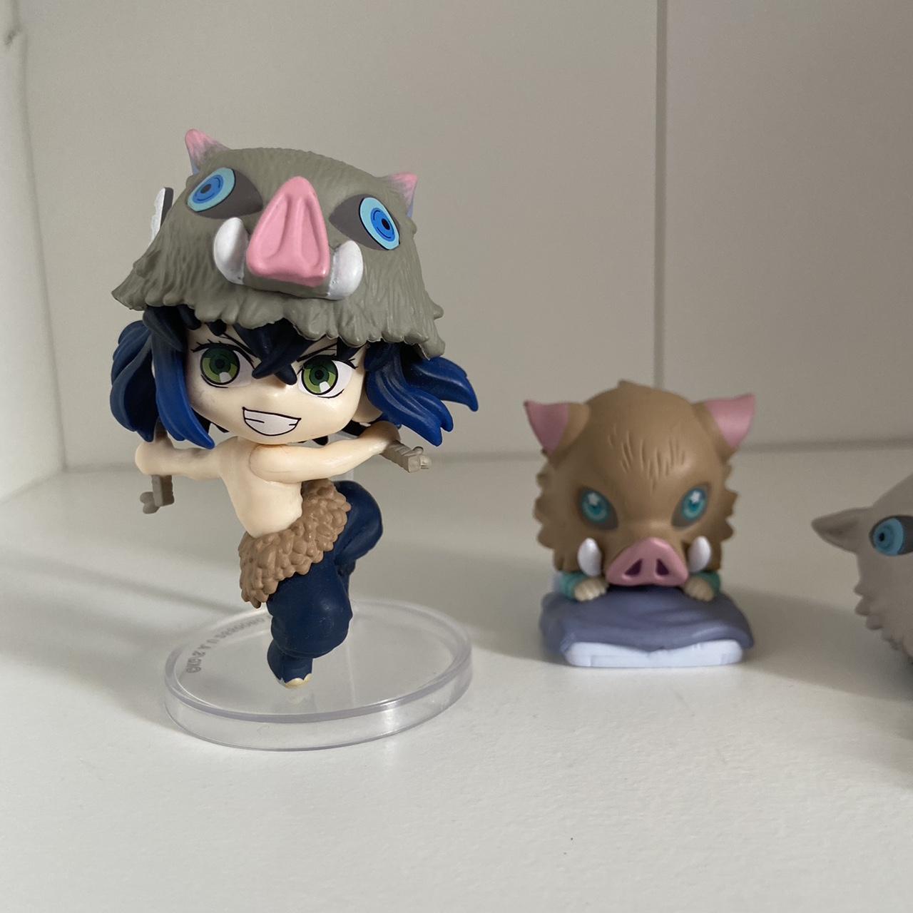 Demon Slayer Inosuke mini figures -All authentic... - Depop